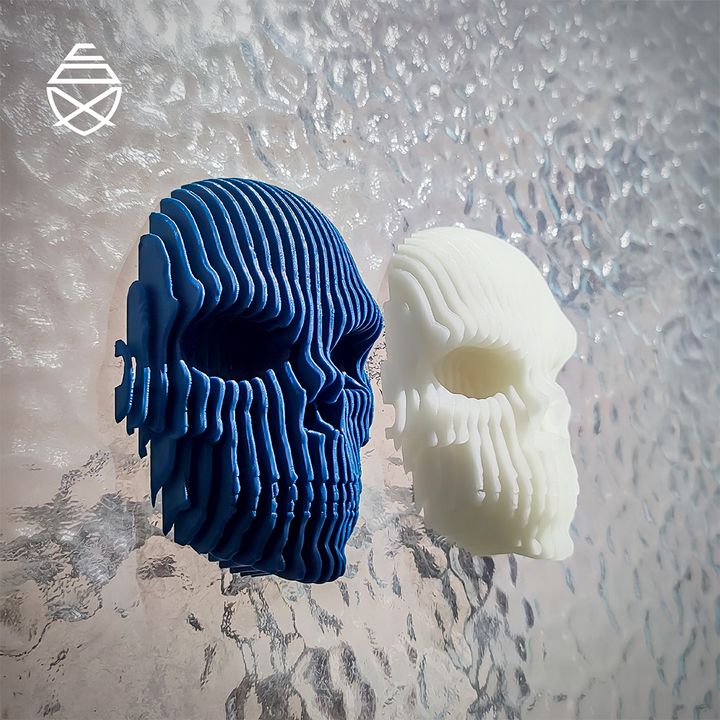 3D Printable Quantum Skull by PipeCox